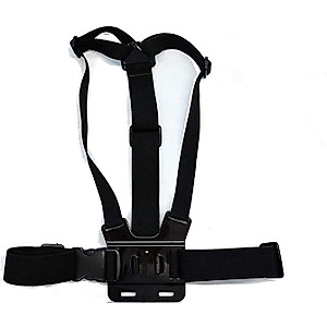 Navitech Adjustable Elastic Body Harness Strap = Compatible with AKASO V50 Pro Action Camera