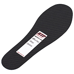 Carbon Fiber Full Shoe Semi-Rigid Insert 25 cm Men's Size 8 or Women's Size 9 Made in The USA