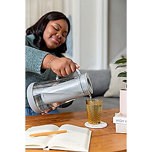 LifeStraw Home Pitcher Glass and Silicone Base 7 cup Pebble