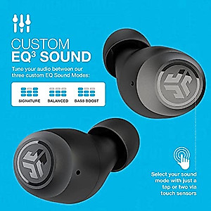 JLab Go Air Pop True Wireless Bluetooth Earbuds + Charging Case, Graphite, Dual Connect, IPX4 Sweat Resistance, Bluetooth 5.1 Connection, 3 EQ Sound Settings Signature, Balanced, Bass Boost