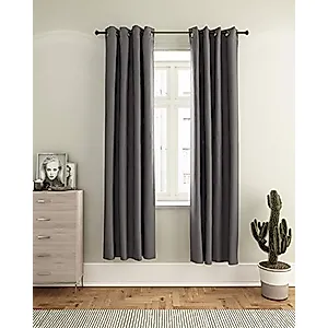 Furinno Collins Curtain 52x84 inches Dark Grey