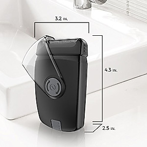 Remington Weekender Men’s Travel Foil Shaving Kit, Black, TLF200