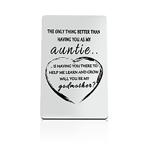 Godmother Gift Godmother Engraved Wallet Card Gifts Godmother Proposal Gift First Communion Gift Godmother Announcement Gifts Baptism Keepsake Gifts Mothers Day Birthday Gifts Godmother Asking Gift