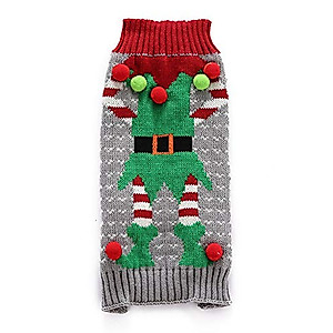 BABAHU Knitted High Collar Diamond Plaid Cat Dog Sweater, Cat Dog Accessories, Cat Dog Apparel, Pet Sweatshirt