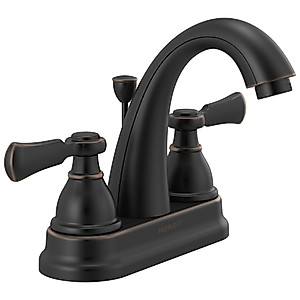 Peerless P2565LF-OB Elmhurst Two-Handle Bath Faucet Centerset, Oil Rubbed Bronze