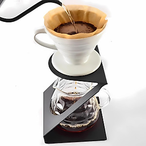SCULPRIV V60 Coffee Filter: A simple and delicate single-cup brewing device. Comes with 40 V60 filter papers. Ideal for use in offices and apartments, and also suitable as a new job gift.