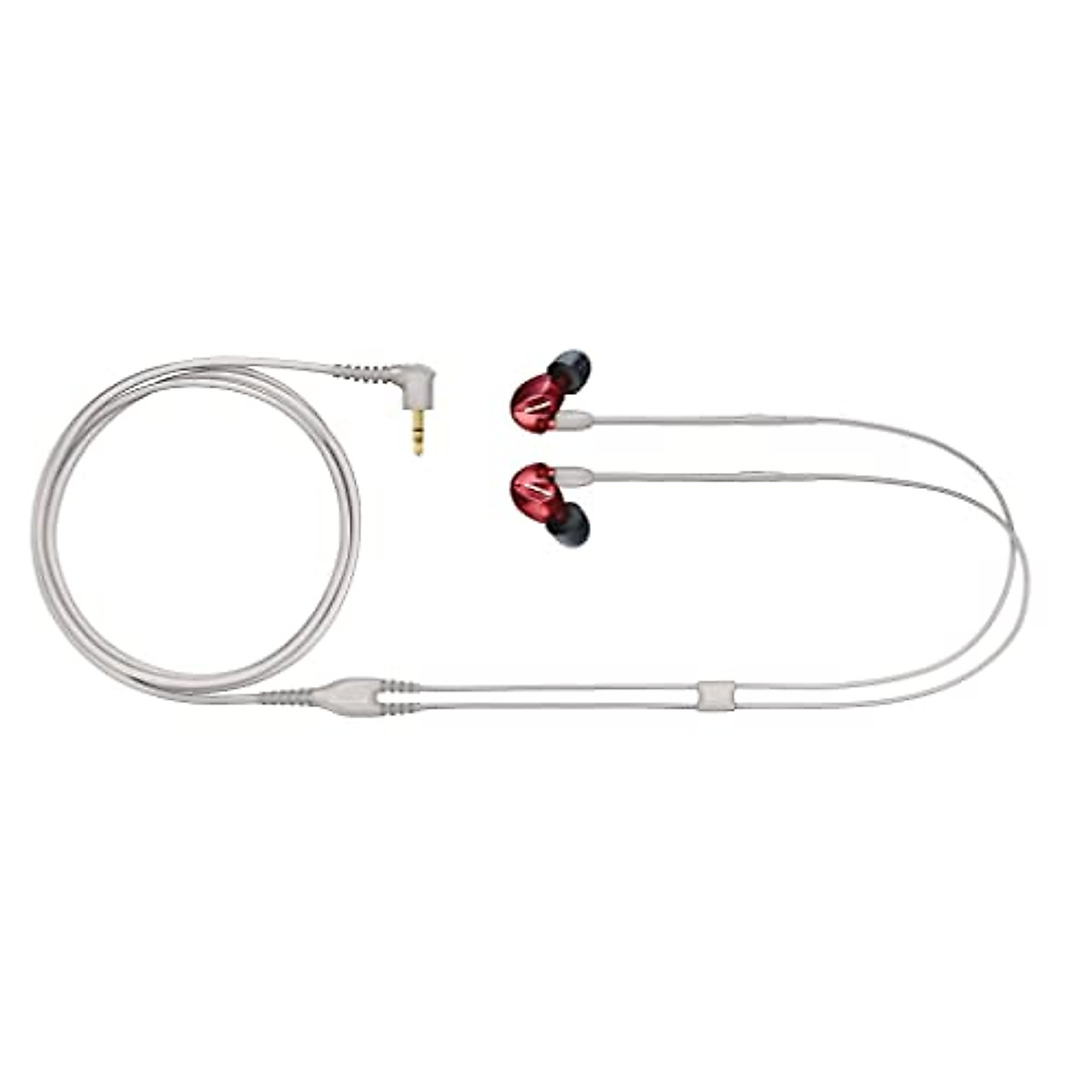 Shure SE535LTD Professional Wired Sound Isolating Earbuds, High Definition Sound + Natural Bass, Three Drivers - Red & EAC64CL 64 -Inch Detachable Earphone Cable