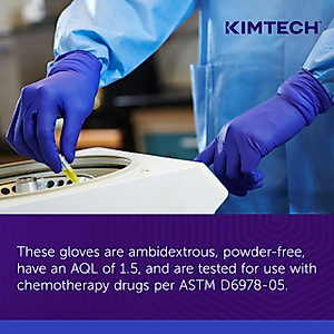 KIMTECH™ Vista™ Nitrile Exam Gloves (62825) 4.3 Mil, Ambidextrous, 9.5”, XS, 200 Nitrile Gloves/Box, Blue