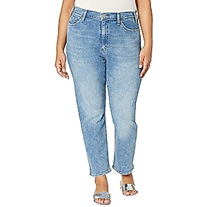 Signature by Levi Strauss & Co. Gold Label Women's Heritage High Rise Straight (Available in Plus Size), (New) Crystaline, 20