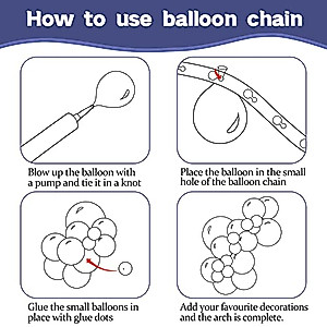 134Pcs Navy Blue Balloons Different Sizes 5 10 12 18 Inch Navy blue Latex Balloon for Birthday Wedding Baby Shower.