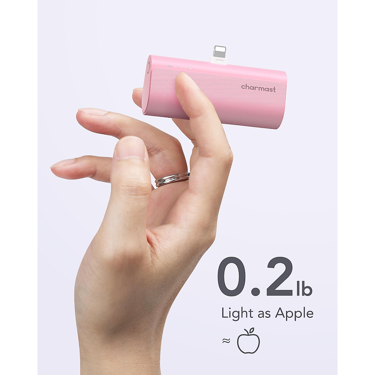 Charmast Small Portable Charger 5000mAh, Ultra-Compact 20W PD Fast Charging Power Bank Mini Battery Pack Compatible with iPhone 14/14 Pro Max/13/13 Pro Max/12/12 Pro Max/11/XR/X/8/7/6, and More