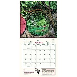 Secret Garden Wall Calendar 2022: A year of photographs that transport you to a garden sanctuary.