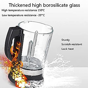Professional Countertop Blender with 1000 watt Base, Smart Touch Panel Wall Breaking Machine,1750ml for Frozen Drinks and Smoothies Thickened Glass,Overheating Protection（2 Colours） ZJ666
