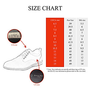 Bruno Marc Men's Brown Dress Shoes Casual Oxford LG19011M 10.5 M US