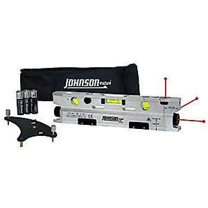 Johnson Level & Tool 40-6184 Magnetic Torpedo Laser Level, Silver & Black, 1 Laser Level