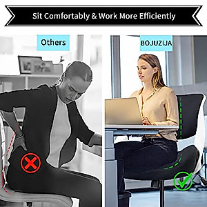 Tall Office Chair,Drafting Chair,Ergonomic Office Computer Desk Chair,Lumbar Support& Waist Support Function for Office &Home - Black