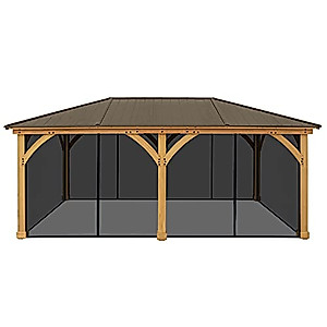 Yardistry 12' x 20' Meridian Gazebo Mosquito Mesh