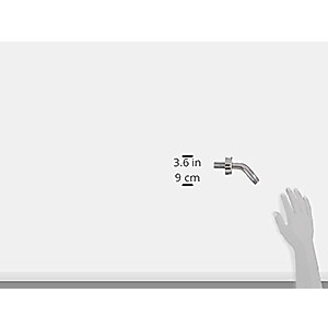 UNITED STATES HDW P040C P-040C Plastic Shower Arm, Pack of 1, Silver