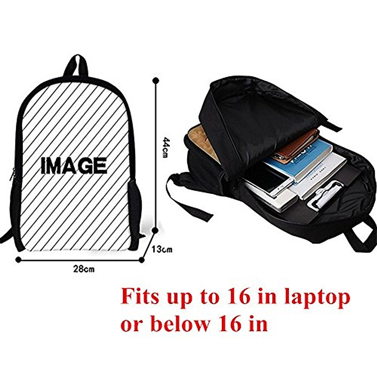 German Shepherd Bookbags Boys Girls School Backpack Lightweight Durable Teen Travel Daypack