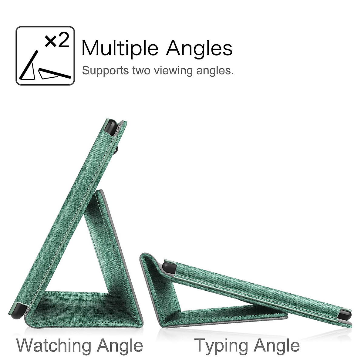 Fintie Folio Case for Amazon Fire HD 10 Tablet (Compatible with 7th and 9th Generations, 2017 and 2019 Releases) - Premium PU Leather Slim Fit Stand Cover with Auto Wake/Sleep, Sage