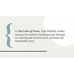 The Color of Water: A Black Man's Tribute to His White Mother