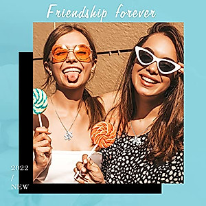 MJartoria Best Friend Necklaces, Friendship Necklace Puzzle Piece Necklaces Set Gifts for Women Teens BFF Necklace for 2 (we are best friend because everyone else ...)