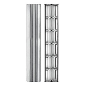 Whitehaus Collection WHRAX-48 Medicinehaus Cabinet, Aluminum