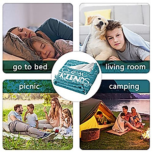 Best Friend Blanket BFF Gifts for Women 50"x60"Luxurious Friends Blanket with Loving Messages for Best Friend Birthday Gifts for Women Unique Snuggly Soft Fleece Blanket