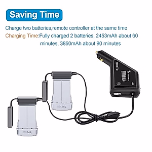 3 in 1 Car Charger for DJI Mini 3/3 Pro for DJI RC Remote Controller Battery Drone Accessories