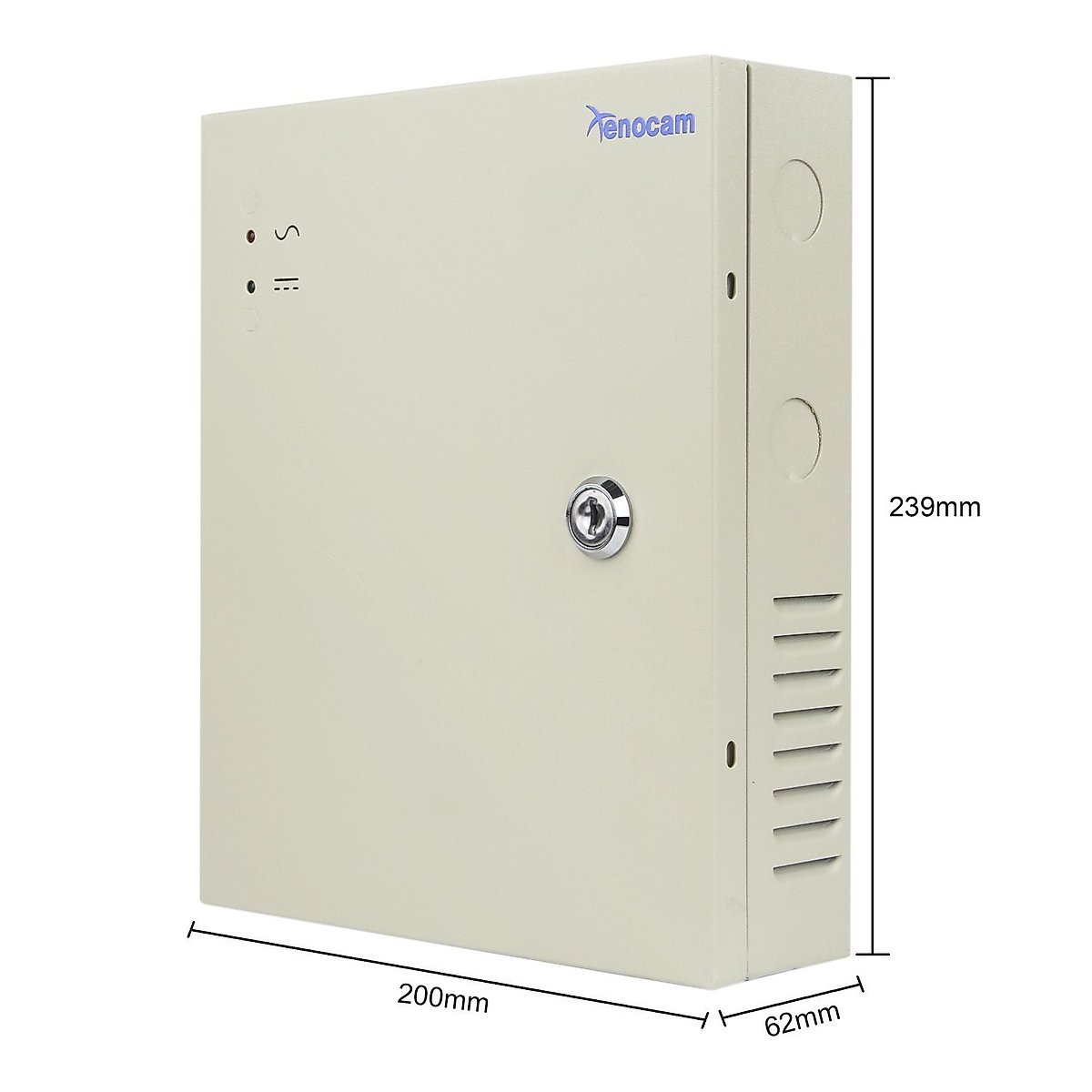 Xenocam 18 Channel 12 Volt DC Output CCTV Distributed Power Supply Box for Security Camera with 18 Pcs. DC Male Pigtail