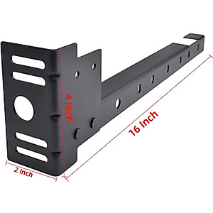 EWONICE Bed Frame Footboard Extension Brackets Set Attachment Kit, Bolt-on Footboard Extension Brackets Fit for Full, Queen, Twin or King Size Beds