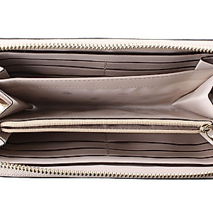 Kate Spade female shimmy glitter boxed large continental wallet rose gold