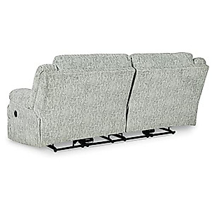 Signature Design by Ashley McClelland Transitional 2 Seat Reclining Sofa, Light Gray