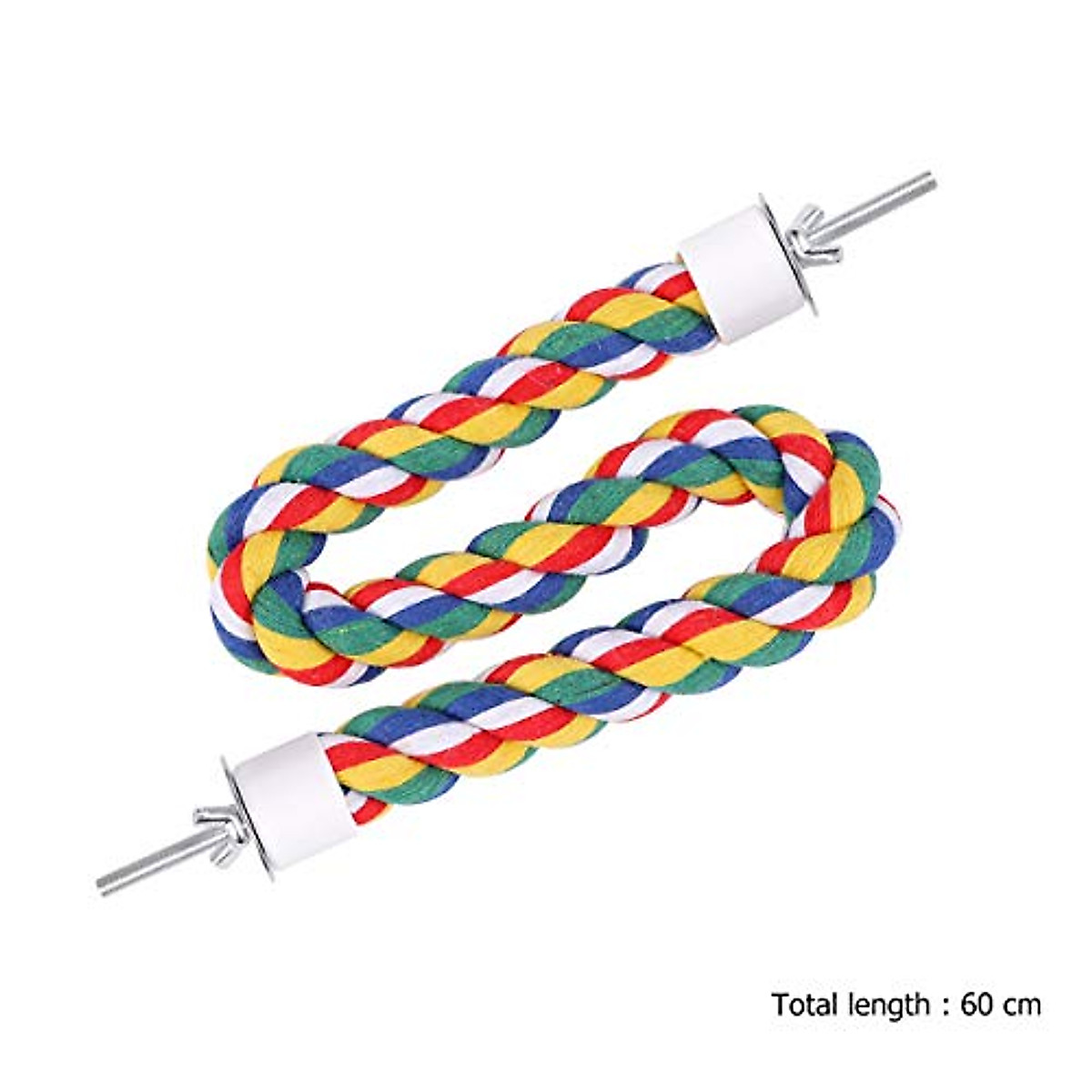 Chicken Swing Large Rope Bird Rope Perches, Comfy Perch Parrot Toys for Rope Bungee Bird Toy (60cm) Rope Bungee Bird Toy