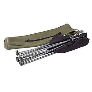 Internet's Best 2 Pack Padded Camping Folding Chair - Outdoor - Green - Sports - Cup Holder - Comfortable - Carry Bag - Beach - Quad