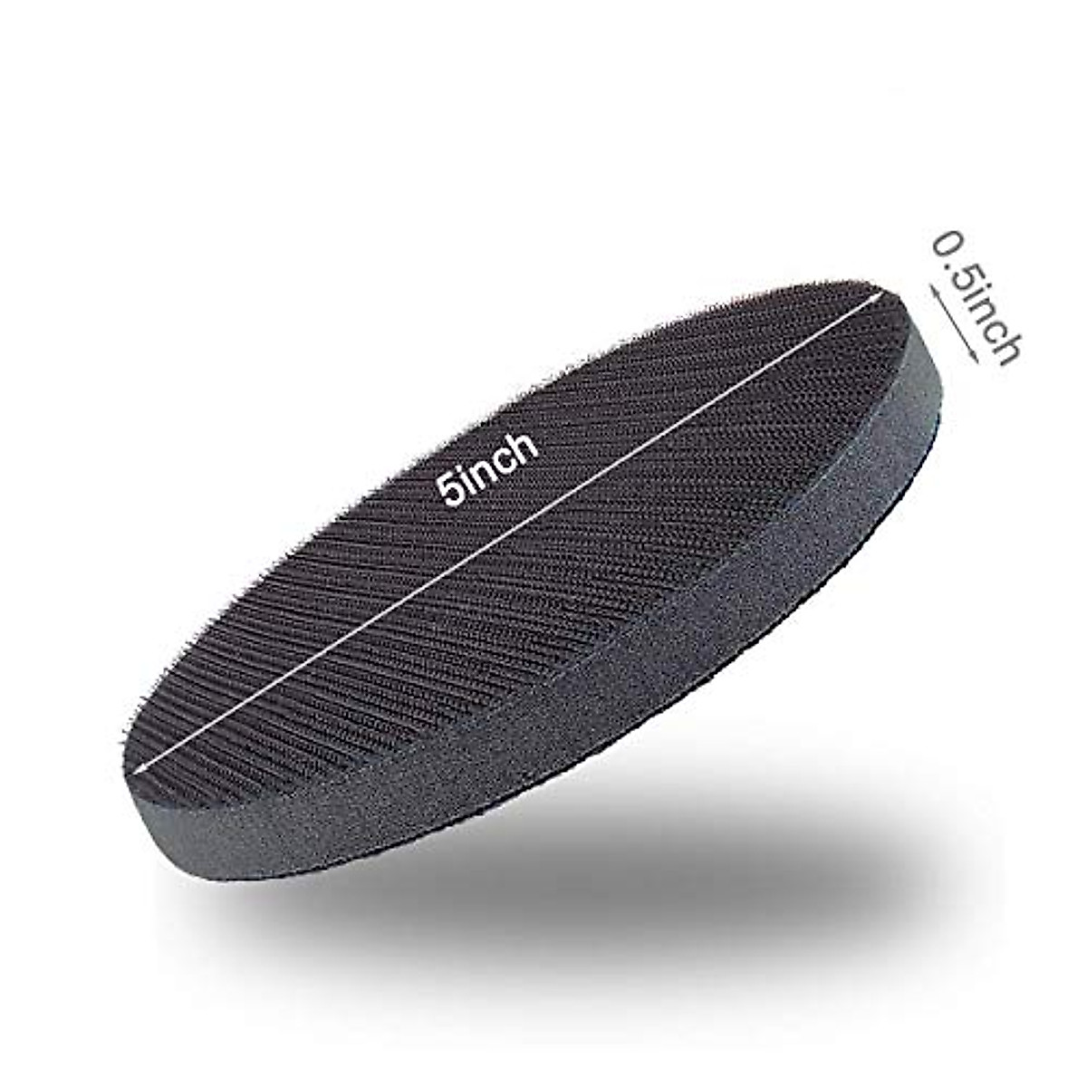 Hook and Loop Soft Sponge Cushion Interface Buffer Pad 6 Pack 5 Inch Soft Density Interface Pads Hook and Loop Foam Sanding Pads for Orbital Sander Automotive Woodworking Polishing