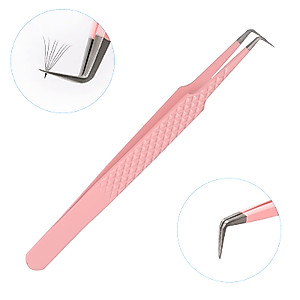 Lash Tweezers Lash Tweezers for Eyelash Extensions High Precision Stainless Steel Eyelash Extension Tweezer Professional Japanese Stainless Steel Eyelash Tweezers Supply Tool by GEMERRY