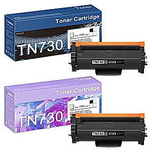 BIGSPCE Compatible 2-Black TN-730 Toner Cartridge Replacement for Brother MFC-L2710DW L2750DW L2750DWXL DCP-L2550DW HL-L2350DW L2370DW/DWXL L2390DW L2395DW Printer, TN730 Toner