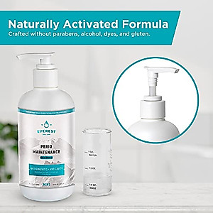 Perio Maintenance Alcohol Free Mouthwash – Concentrated Mouthwash for Bad Breath, Plaque, Sensitive Teeth, and Gingivitis or Gum Disease - Fresh Mint Flavored Fluoride Rinse by Everest Oral Care