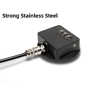 Refrigerator Lock Combination Fridge Lock Freezer Child Safety Lock Door Lock with Strong Adhesive (2, Black)