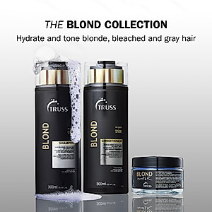 TRUSS Blond Mask - Hydrating Blonde Hair Mask + Purple Toner for Brassy Hair - Neutralizes Orange + Yellow Tones on Blonde, Bleached + Gray Hair - (6.35 oz)