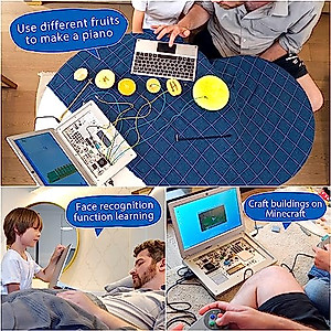 Crowpi2 Laptop for Raspberry Pi, Compatible with Raspberry Pi 4 Programming Learning Kit for Kids Adult - Basic Kit, RPI Not Included