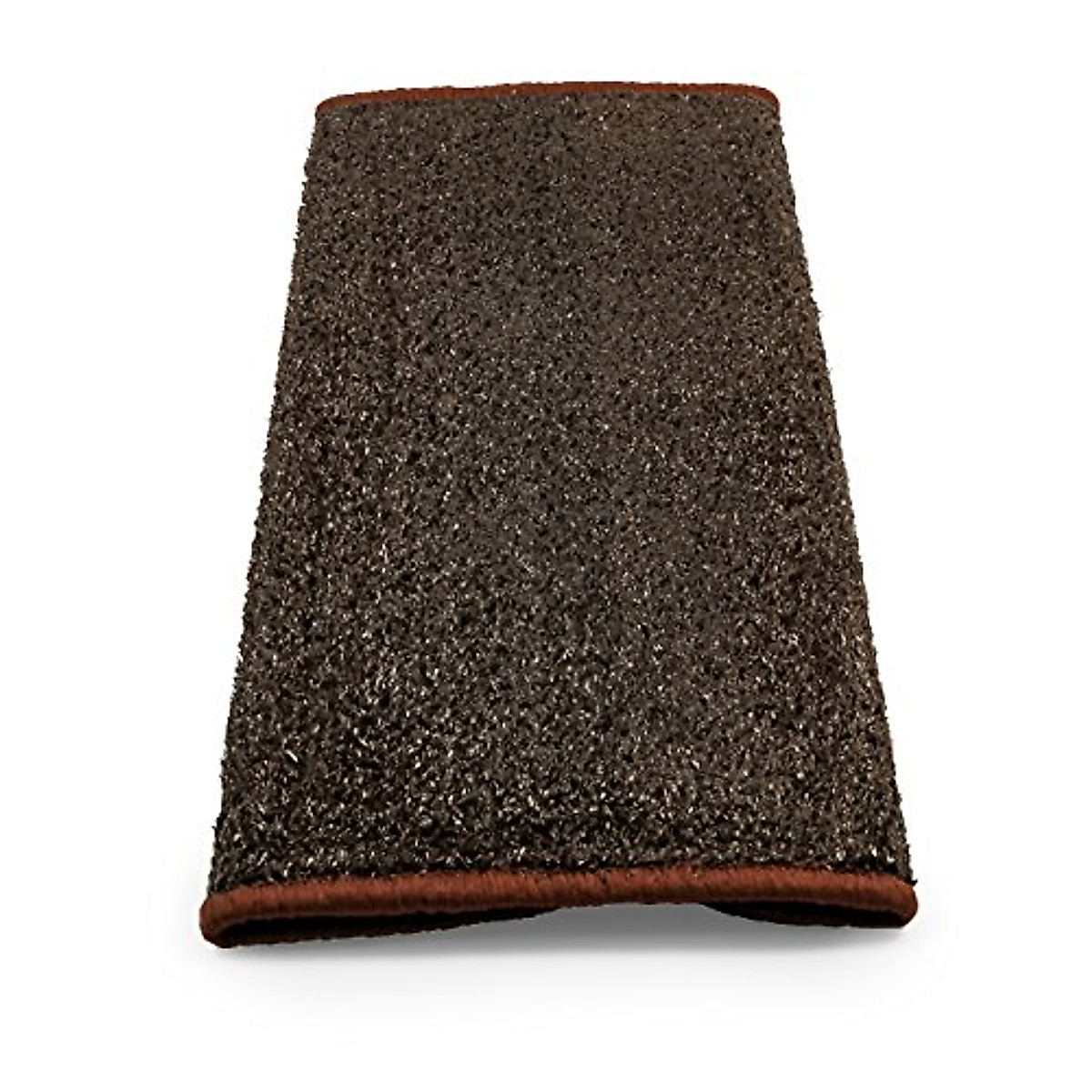 Camco 42949 RV Step Rug ( Premium Radius Wrap Around Step Rug, Turf Material (22" Wide) - Brown)