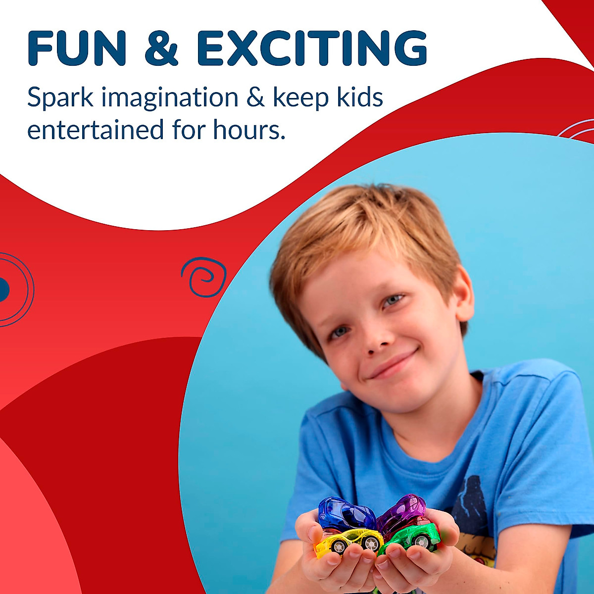 Race Cars Toys - Pull Back Cars for Toddlers - Mini Race Car Party Favors, Classroom Prizes - Bulk Toys - Toys for Vending Machines - 12 pcs - Easter Basket Stuffers