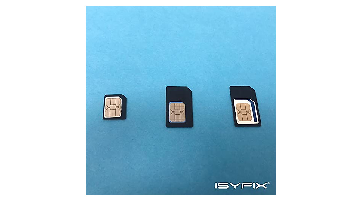 iSYFIX Sim Card Adapter Nano Micro - Standard 4 in 1 Converter Kit with ...