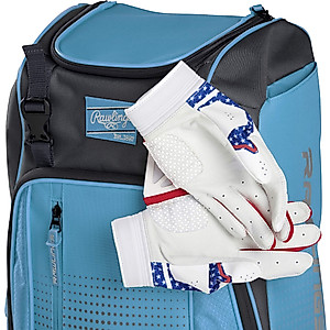 Rawlings | FRANCHISE Backpack Equipment Bag | Baseball / Softball | Columbia Blue