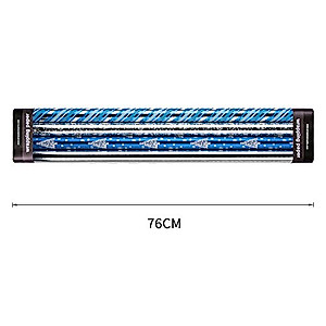 WRAPAHOLIC Christmas Wrapping Paper Roll - Blue and Silver Snowflake and Stripe Set with Metallic Foil Shine - 4 Rolls - 30 Inch X 120 Inch Per Roll