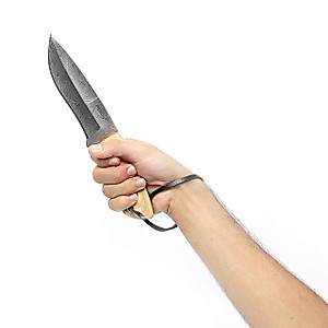 Hunting Knife - Handmade Damascus Hunting Knife Full Tang - Work of Art