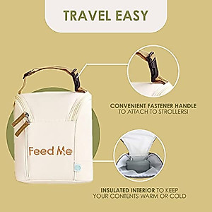 Easy Baby - Diaper, Bottle, and Supplies - Organizer Pouches - Change, Feed, and Dress Me (4 Pack Sedona) | Organizing Packing Tote Cubes for Baby Items | Good for Travel and Keeping Organized