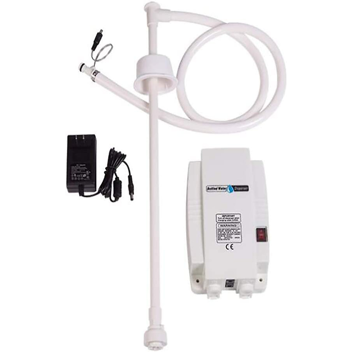 TDRSUPER Bottled Water Dispenser Pump System with Single Inlet, 110V 60PSI Drinking Water Electric Water Pump,Compatible with Coffee/Tea Maker, Water Dispenser,Ice Maker,Refrigerator